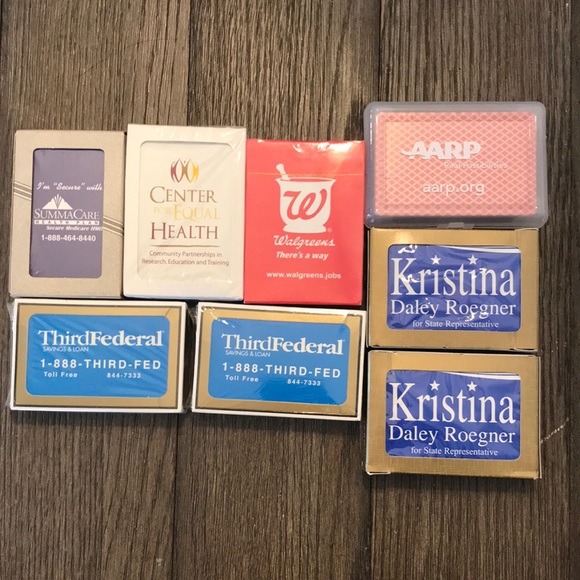 Games | Vintage Playing Cards 8 Decks Collectible Bank Medical ...